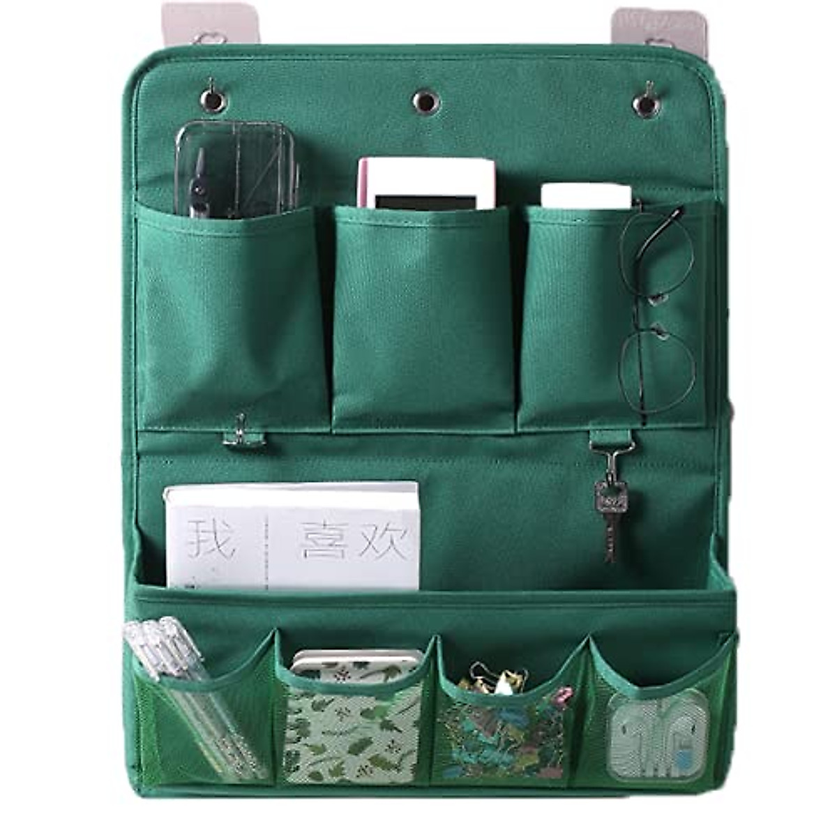 HAOOMI Home Hanging Storage Bag,Bathroom Accessories Wall Door Back Wardrobe Dormitory Organizer Fabric Kitchen Accessories Multifunctional Storage Bag with 3Pcs Adhesive Wall Hooks