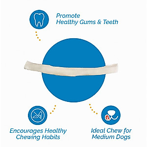 123 Treats Rawhide Skinny Rolls – 5-6" (15 Count) All Natural Dog Roll Treats, Long-Lasting Rawhide Dog Chews, Premium Dog Treats for Healthy Meal | Ideal Sticks for Dogs