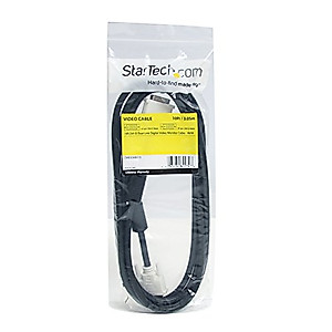 StarTech.com Dual Link DVI Cable - 10 ft - Male to Male - 2560x1600 - DVI-D Cable - Computer Monitor Cable - DVI Cord - Video Cable (DVIDDMM10)