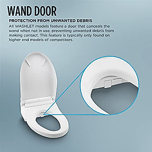 TOTO SW3083#01 WASHLET C5 Round Electronic Bidet Toilet Seat, C5Round, Cotton White