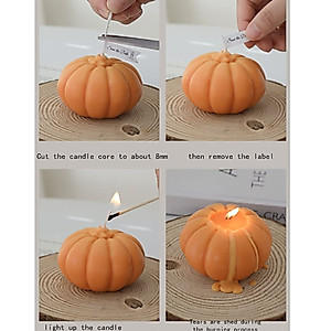 2 Pcs pumpkin scented candles ， Soy Wax Scented Candle Art Decorative Handmade for Wedding Christmas Birthday Gift