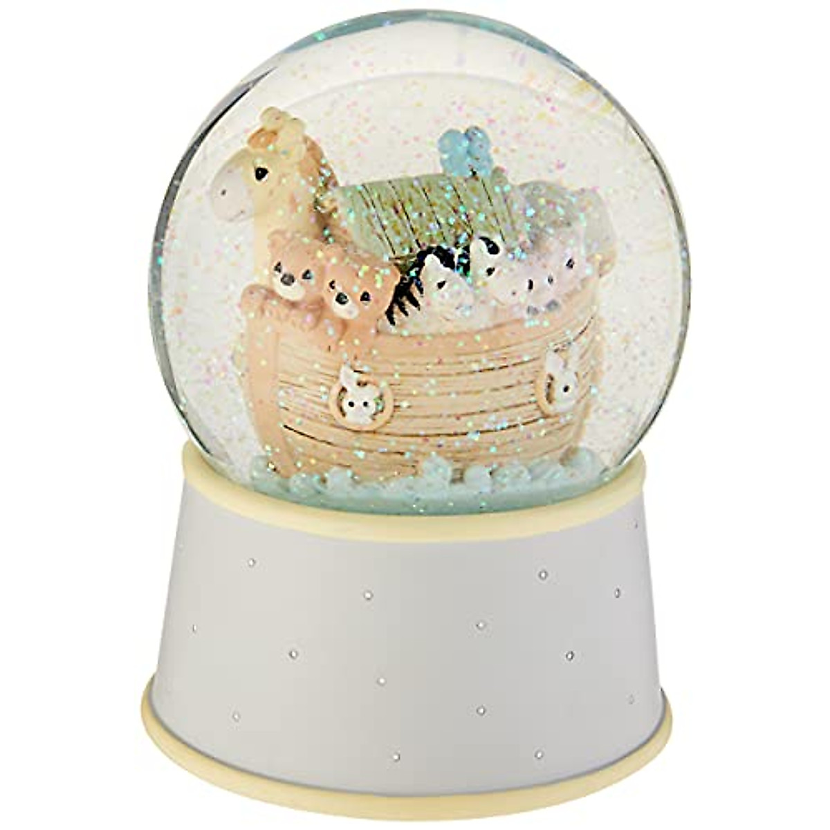 Precious Moments Overflowing with Love Noah's Ark Musical Resin Nursery Decor Snow Globe 173432