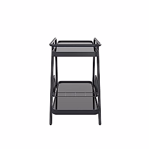 Novogratz Poolside Barbie Bar Cart, Charcoal