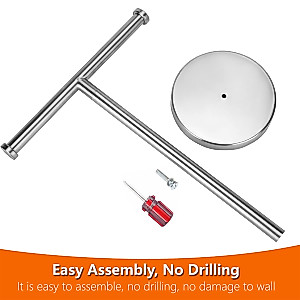 Kalitro Towel Rack Hand Towel Stand, Bathroom Hand Towel Holder Stand with Heavy Base, SUS304 Stainless Steel Brushed Nickel