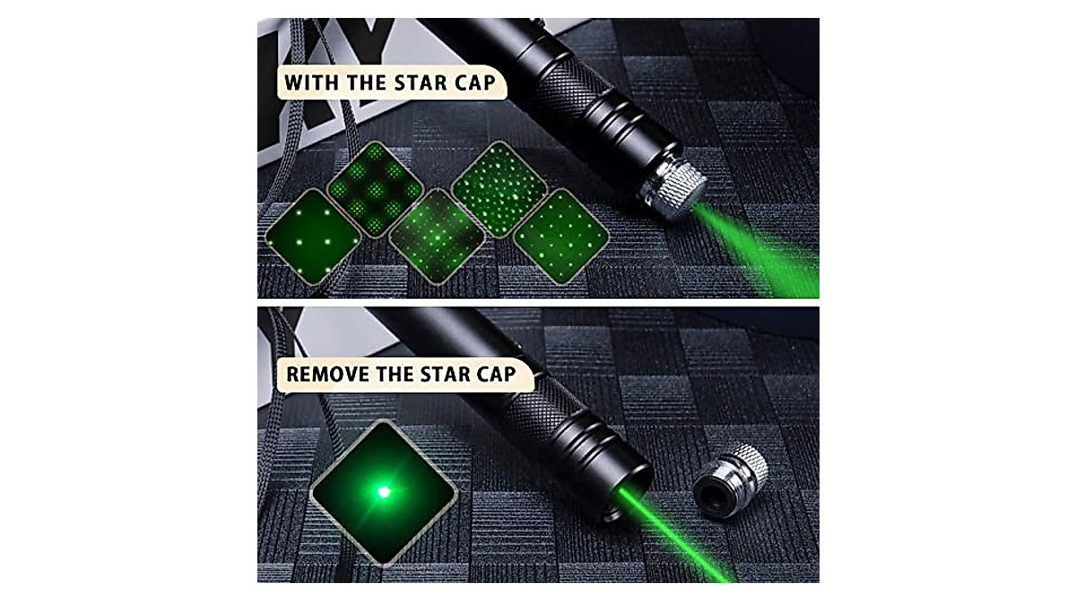 AYZUTQL High Power Green Laser Pointer – Rechargeable & Long Range