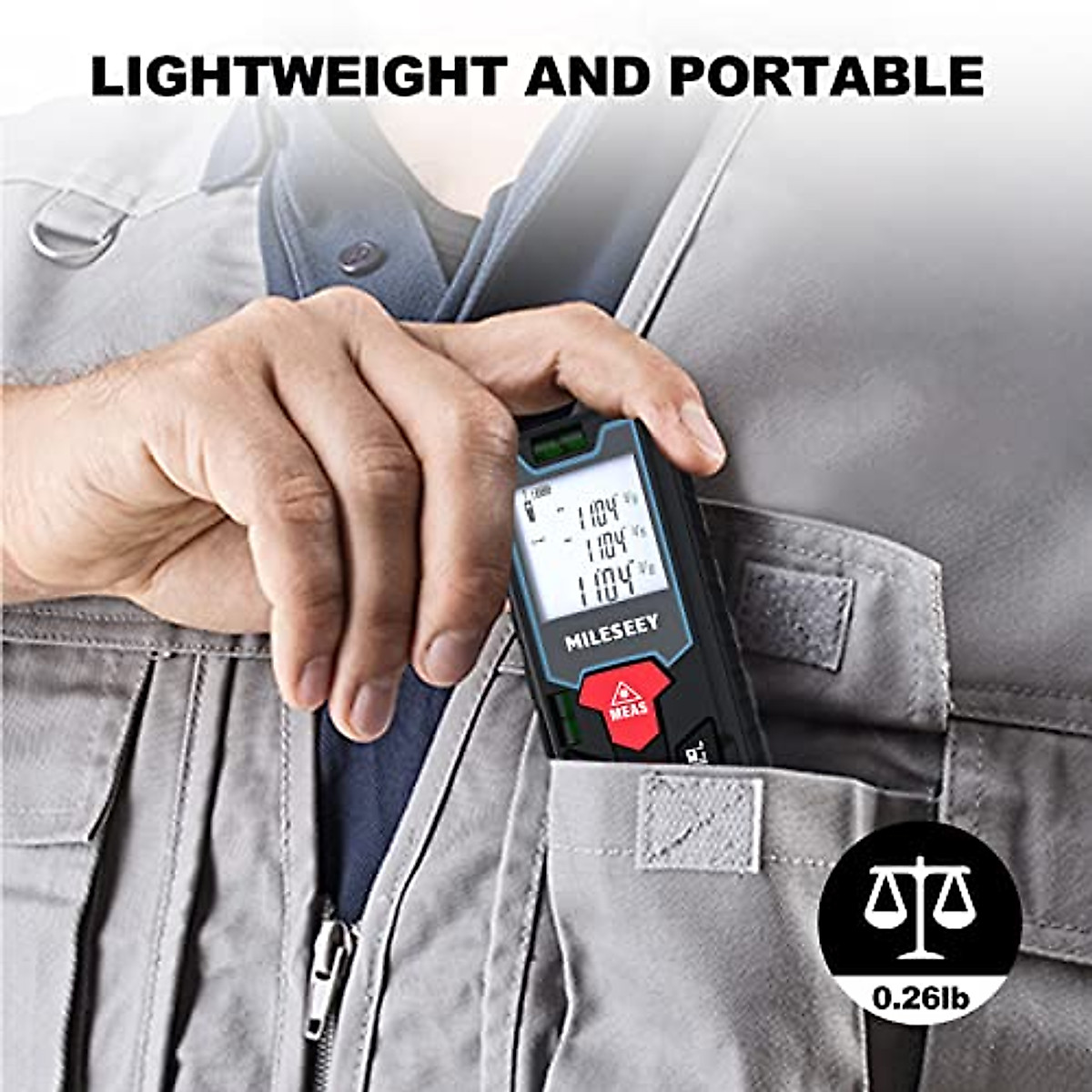 Laser Measure 130ft, MiLESEEY S2H Laser Tape Measure with 2 Bubble Levels, ±1/16IN Accuracy, Laser Measurement Tool for Area Measurement,Volume and Pythagoras, 2" LCD Backlit Laser Distance Measure