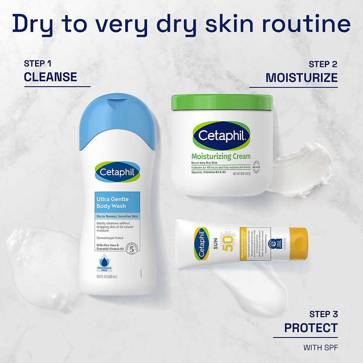 Cetaphil Face & Body Moisturizer, Hydrating Moisturizing Cream for Dry to Very Dry, Sensitive Skin, NEW 20 oz, Fragrance Free, Non-Comedogenic, Non-Greasy (Packaging May Vary)