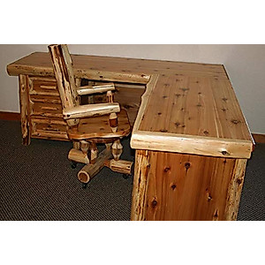 Cedar Log Desk