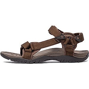 atika Men's Outdoor Hiking Sandals, Open Toe Arch Support Strap Water Sandals, Lightweight Athletic Trail Sport Sandals, Maya 2 Brown, 11