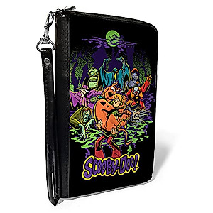 Buckle-Down Women's PU Zip Around Wallet Rectangle-Scooby Doo, 7.5"x4.5"