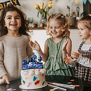 Exquisite Acrylic Cake Topper Video Game Birthday Cake Topper for Gamers' Birthday Party Cake Decorations, Perfect for Large Size Cake