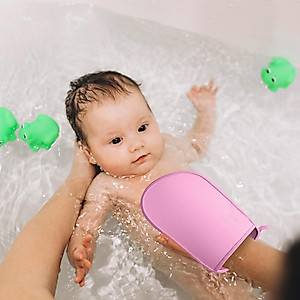 Bath Sponge, PVA Super Soft Exfoliator Sponge Gloves, Bath and Body Exfoliator Mitts, Dual-Sided, Multi-Purpose Glove Exfoliates Skin, Scrubbing Glove for Shower Spa Massage and Dead Skin Cell Remover