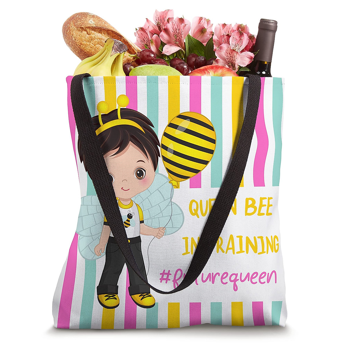 Queen Bee in Training Little Girl Bee Gift Future Queen Tote Bag