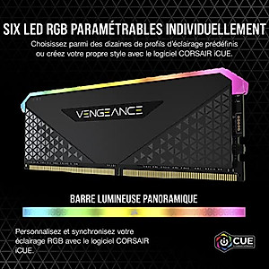 CORSAIR VENGEANCE RGB RS 32GB (2x16GB) DDR4 3600 (PC4-28800) C18 Desktop memory
