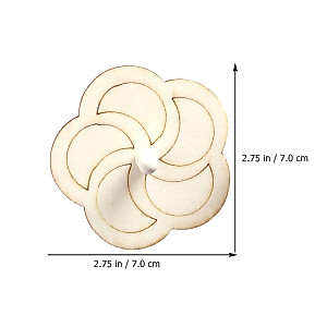 Toyvian 40 Pieces Wooden Wooden Spinning Tops Unfinished Wood Spinning Tops Kids Spinning Tops Toys Spinning Tops DIY