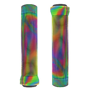 Z-FIRST Handle Bar Grips 145mm Soft Longneck Grips for Pro Stunt Scooter Bars and BMX Bikes Bars (U-Rainbow)