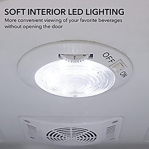 Whynter BR-091WS, 90 Can Capacity Stainless Steel Beverage Refrigerator with Lock, White