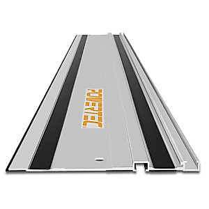 POWERTEC 71153 Track Saw Guide Rail for Makita or Festool Track Saws | 55” Guide | For Perfect Repeatable Rip Cuts| For Optimized Bevel & Straight Cuts