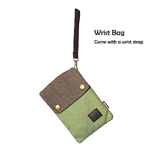 WITERY Small Crossbody Bags for Women - Handmade Cute Canvas Cross Body Phone Purse Cloth Pouch with Adjustable Shoulder Strap, Mini Teen Girl Travel Cell Phone Purse Wallet