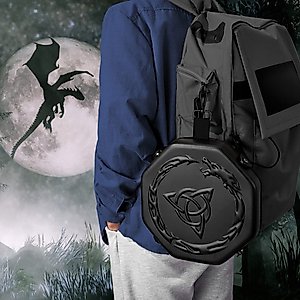 Soar Forge Dice Tray for DND and RPG - Premium Celtic Knot and Dragon Design - Perfect Dice Rolling Tray to Protect Dice for D&D - Compatible with Dungeons and Dragons and Other RPG