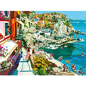 Ravensburger Romance in Cinque Terre 1500 Piece Jigsaw Puzzle for Adults - 16953 - Every Piece is Unique, Softclick Technology Means Pieces Fit Together Perfectly