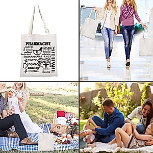 JNIAP Pharmacist Tote Bag Pharmacy Tech Gifts RX Gifts Pharmacy Student Pharmacy Technician Shoulder Bag (RX Tote Bag)