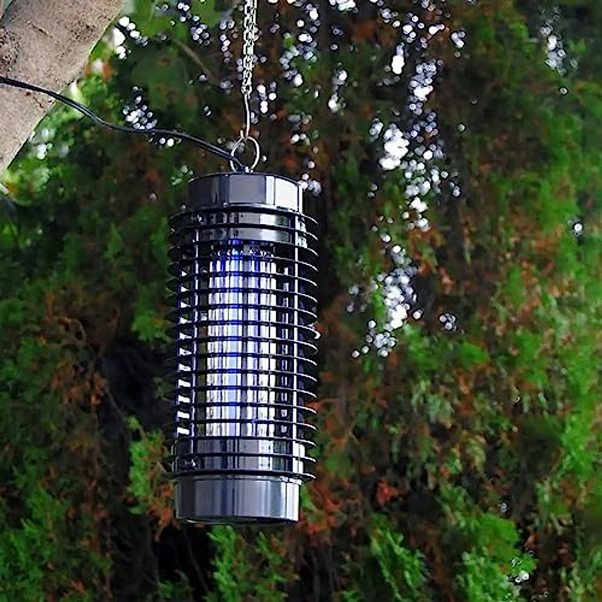 Bug Zapper, Mosquito Zapper Outdoor, Electric Mosquito Killer Indoor, Fly Trap, Effective Insect Zapper for Home Backyard Patio, Waterproof Indoor & Outdoor (Black)