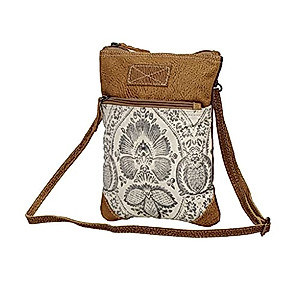 Myra Bag Soul Searcher Small & Cross Body Bag Upcycled Canvas & Leather S-2535