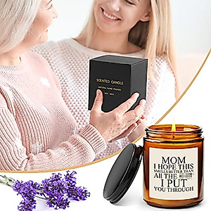 Funny Gifts for Mom, Romantic Gifts for Mother, Mothers Day Gifts from Daughter Son, Unique Presents for Mom Stepmom Mother in Law, Lavender Scented Candles for Birthday Christmas Thanksgiving