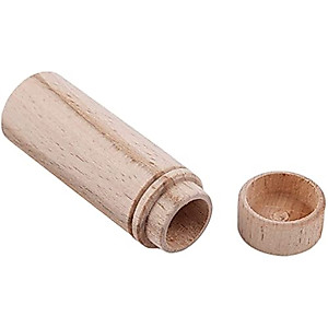 U-M PULABOWooden Needles Holder Tube Hand Sewing Needles Storage Tube for Storing All Kinds of Fine Needles Attractive Processed
