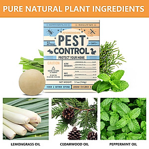 Pest Repellent Balls - Repel Rodent with Peppermint, High-Strength Mice, Mouse, and Rat Repellent - Effectively Deters Spiders, Roaches, Ants, Moths & Pests - 10 Balls