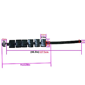 YUNKANGDS Halloween Cos Costume Belt (Black)