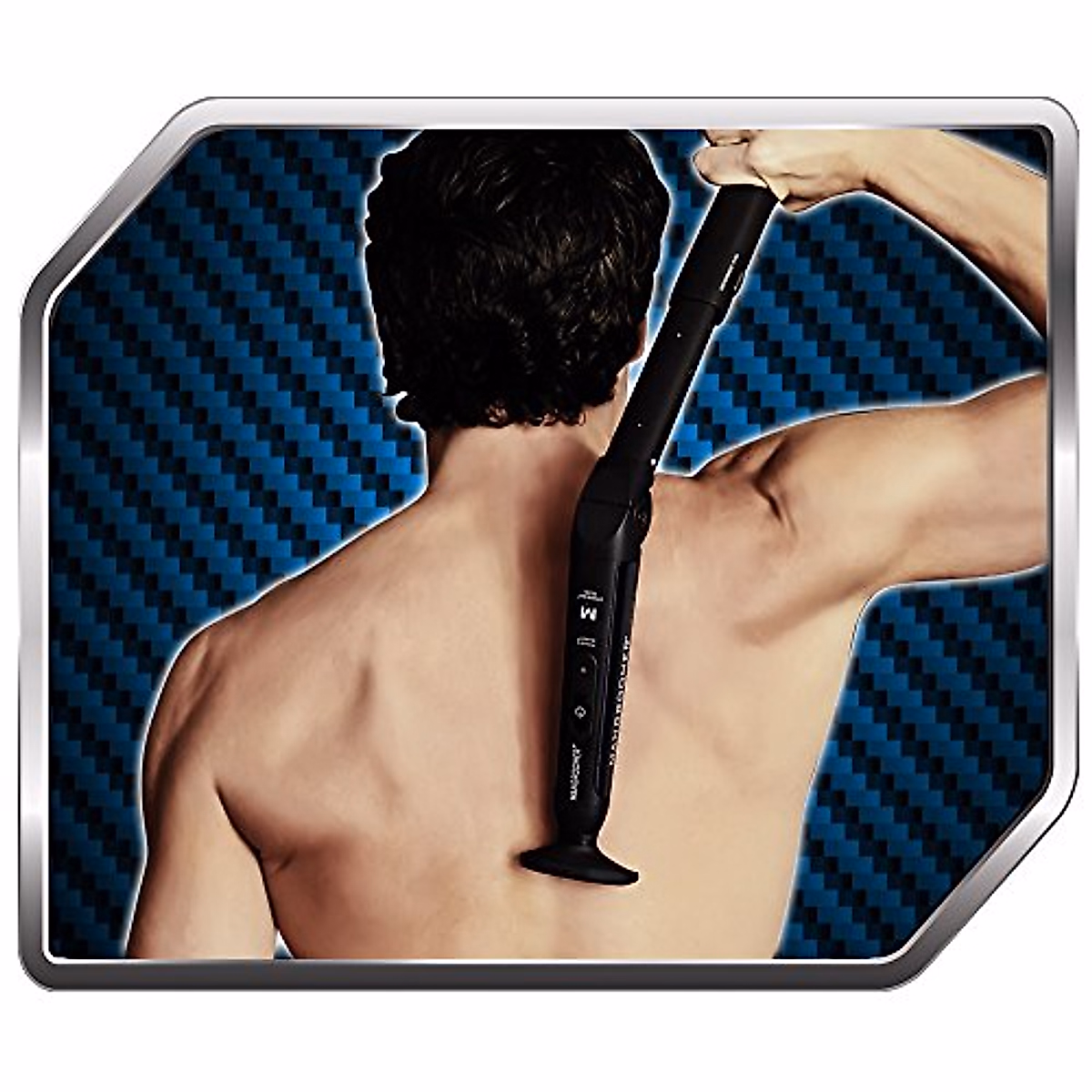 MANGROOMER Lithium Max Plus+ Back Hair Shaver (New 7th Generation) Complete Attachment Head With Shock Absorber Neck & New 50% wider Blade Design