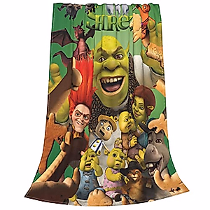 Sh.R.Ek Ultra-Soft Micro Fleece Blanket Cozy Warm Throw Blanket Suitable for All Living Rooms/Bedrooms/Sofa 60"X50"