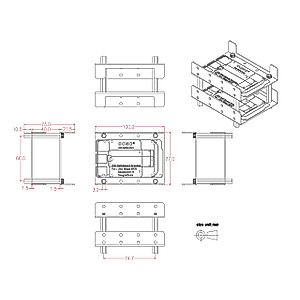 Semi-Enclosed Enclosure Kit for Raspberry Pi BeagleBone Arduino UNO Mega