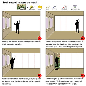 GLWYHY - 3D Visual Black Background Purple Floral Wallpaper Bedroom Beautiful Peony Decorated Mural（Non-self-Adhesive Wall Stickers）