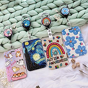 Juanooo Panda ID Lanyard Badge Holder Cute Key Lanyard for Kids Women Girls Men Cool Neck Keychain ID Card Badge, Black & White