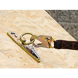 Frontline ROB01 Bull Ring Reusable Roof Anchor | Fall Arrest | Fall Restraint | Positioning Applications | Zinc Plated Steel | OSHA & ANSI Compliant (Wooden Structures)