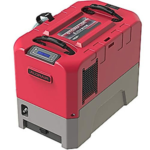 ALORAIR Commercial Dehumidifier with Pump Drain Hose, 180 Pint Large Capacity Crawl Space Dehumidifier for Water Damage Restoration, Basements Warehouse & Job Sites, 5 Years Warranty, Red