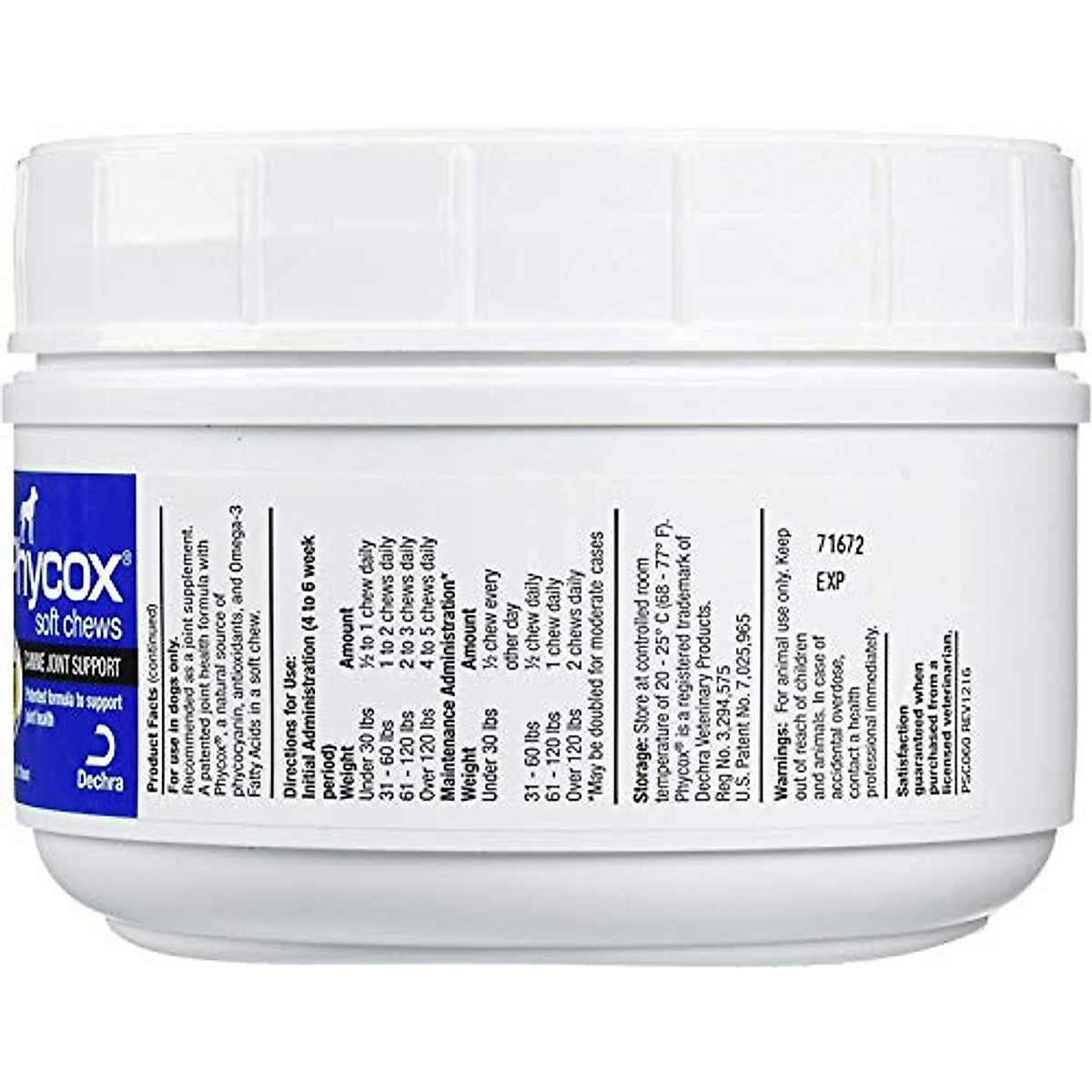 Dechra Phycox Soft Chews, Joint Supplement for Dogs (60ct)