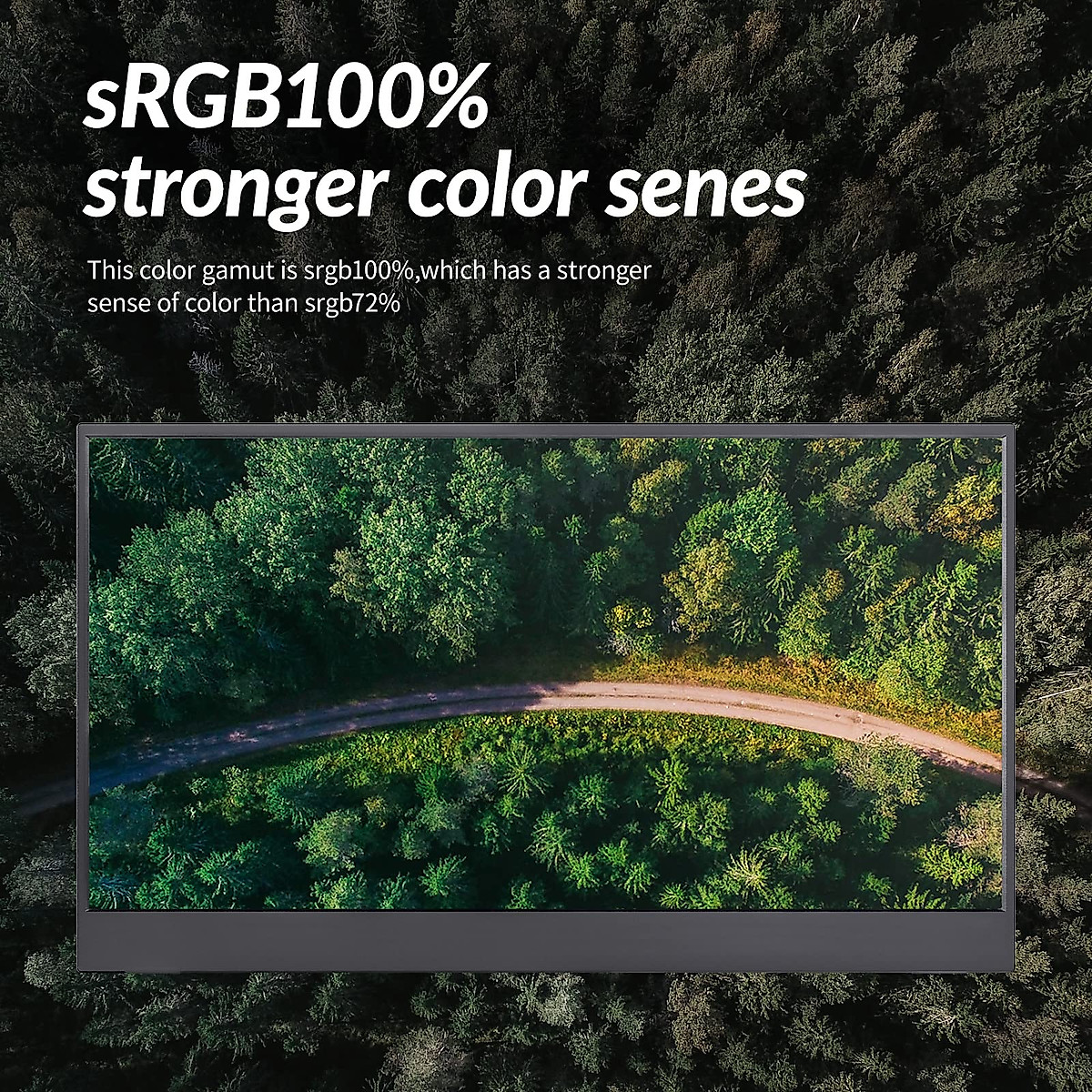 cocopar USB-C Portable Monitor - 15.6 Inch FHD HDR FreeSync Zero Frame USB-C Computer Display with Dual Type-C Mini HDMI for Laptop PC Mac Surface Xbox PS4 Switch, with Smart Cover