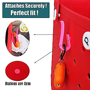 Lckaey Bogg Bags Accessories Hooks Insert Charm Cutie Insert charm Cutie connector Key hook 2pcs Y064hook-white