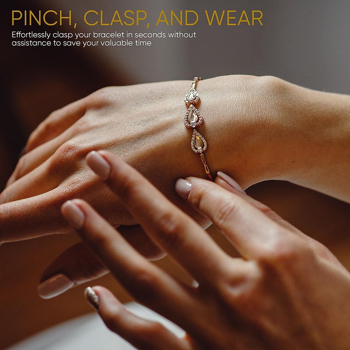 Bracelet Helper Tool - Fastener Helper Tool for Bracelet, Necklace, Jewelry, Watch - Clasp Helper - Portable, Easy-to-Use, Made of Metal