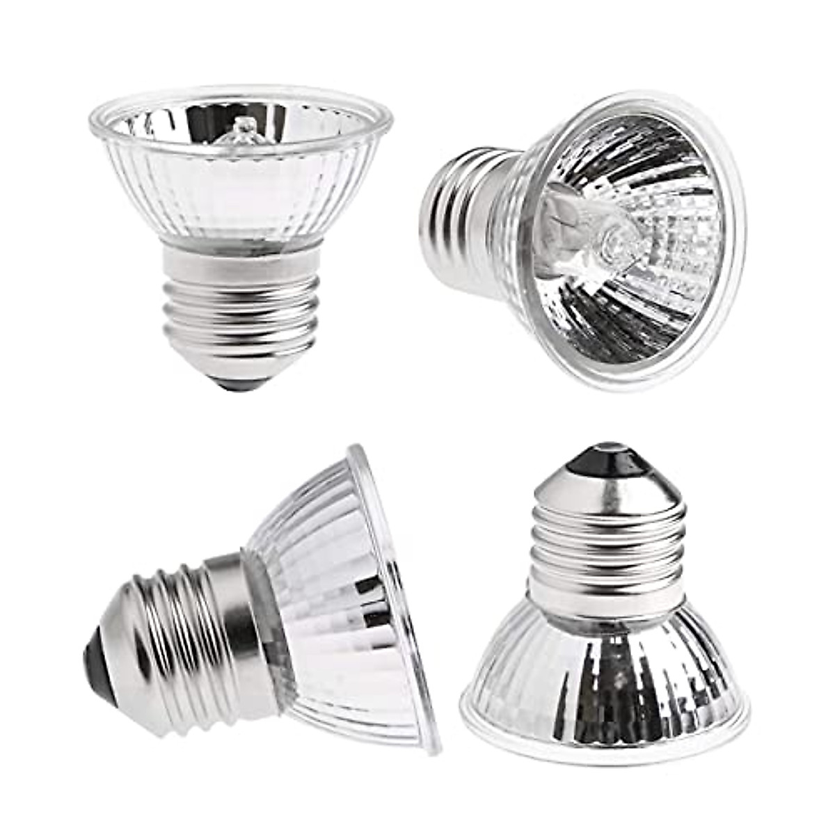 25W UVA UVB Reptile Light 25 Watt UVB Light UVA Bulb Halogen Basking Bulb Full Spectrum Reptilian Lamp Lizard Lamps for Turtle Aquarium Aquatic Reptile Lizard Habitat,E27/E26 Base,110V,6 Pack