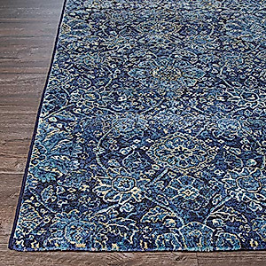Couristan Easton Winslet Machine Made Area Rug, 2' x 3'7", Navy/Sapphire
