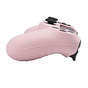 RALAN Pink Controller Skins for PS4, Silicone Controller Cover Skin Protector Compatible with PS4 Slim/PS4 Pro Controller (Pink Pro Thumb Grip x 6,Skull Cap Grip x 2)(Camouflage Pink+White Pink