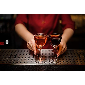 Nick and Nora Coupe Cocktail Glasses - Handblown Small Plain Vintage Coupe Glass to Serve a Manhattan, Martini, Aperitif, Algonquin, or Port Wine, 5-ounce (Plain, 4)