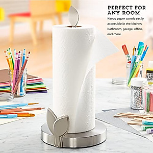 Kamenstein Perfect Tear Paper Towel Holder, 7.39 x 7.17 x 14.13-Inch, Stainless Steel