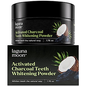 Activated Charcoal Teeth Whitening Powder - 50g Natural Coconut Charcoal, Effective Teeth Stain Remover and Toothpaste Alternative - Safe for Gums Or Enamel