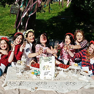 DARUNAXY Bridal Shower Decorations, Rose Gold Bride to Be Alternative Signature Guest Book for Women Bride to Be Gifts Signing Card Board Party Supplies for Wedding Bachelorette Hen Party